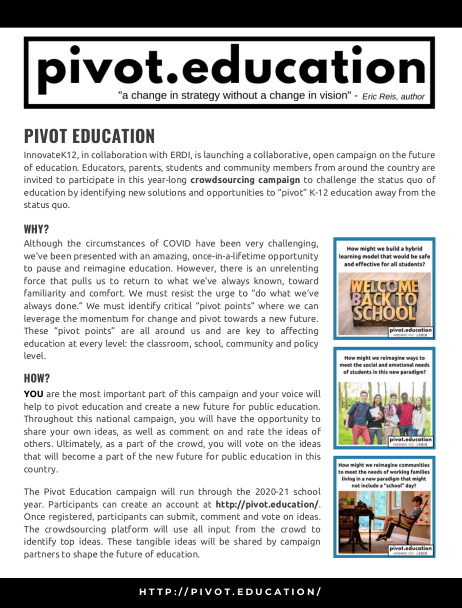 Pivot Education Home - marketing